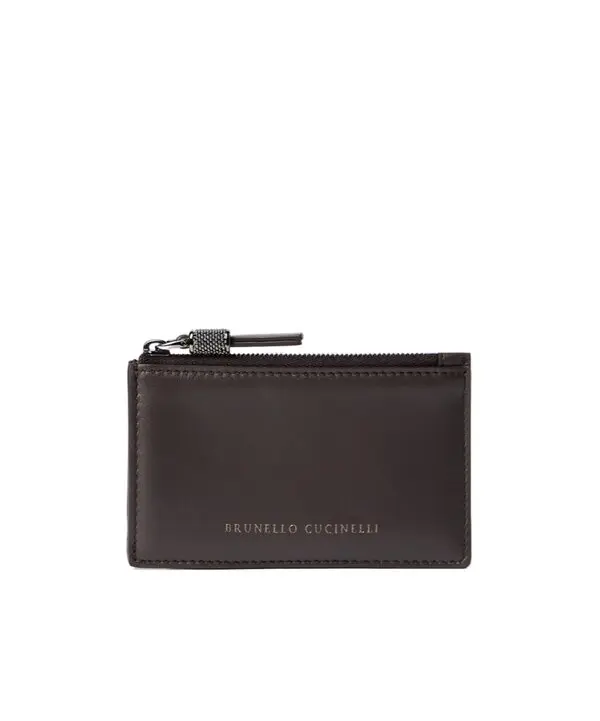Brunello Cucinelli Zip Card Holder Wallet