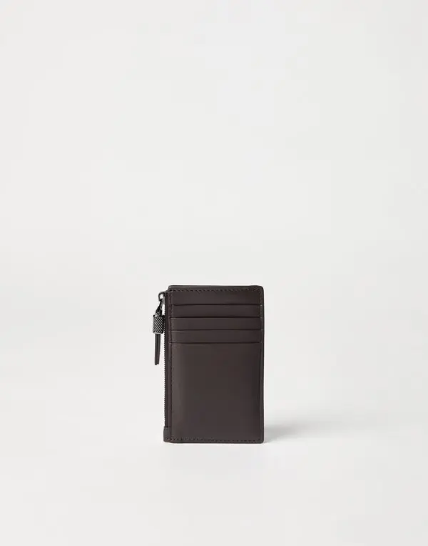 Brunello Cucinelli Zip Card Holder Wallet