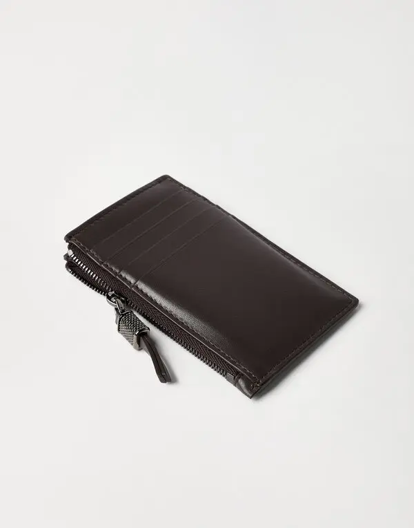 Brunello Cucinelli Zip Card Holder Wallet