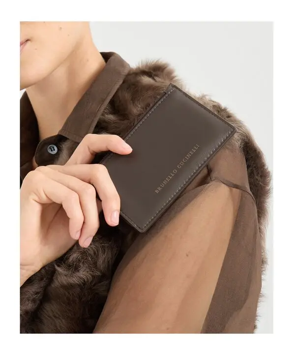 Brunello Cucinelli Zip Card Holder Wallet