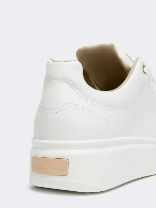 Max Mara Lace-up Low-top Sneakers - Optical White