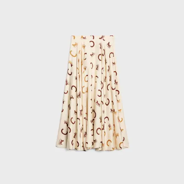 Celine Silk Twill Skirt