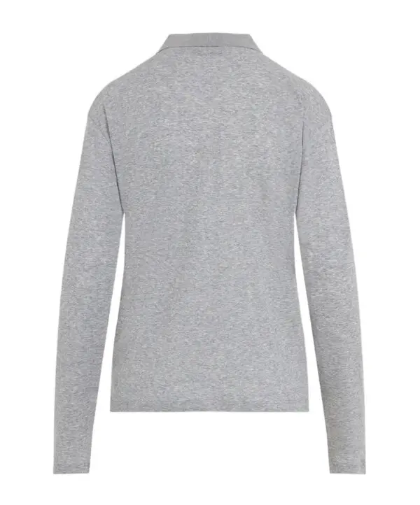 Miu Miu Long-sleeved Jersey Polo Shirt
