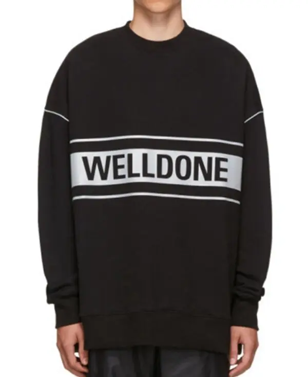 We11Done Logo Printed Crewneck Sweatshirt