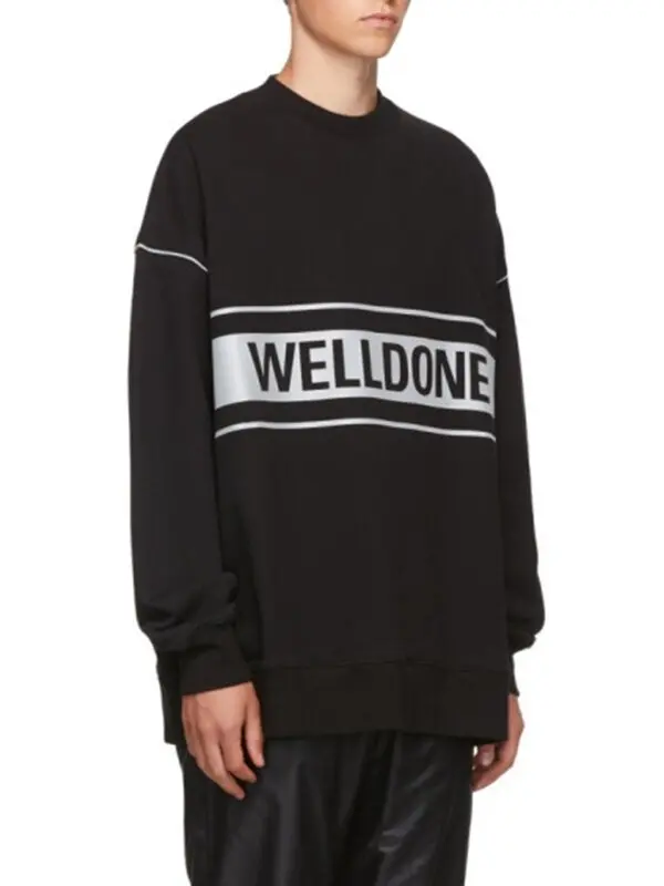 We11Done Logo Printed Crewneck Sweatshirt