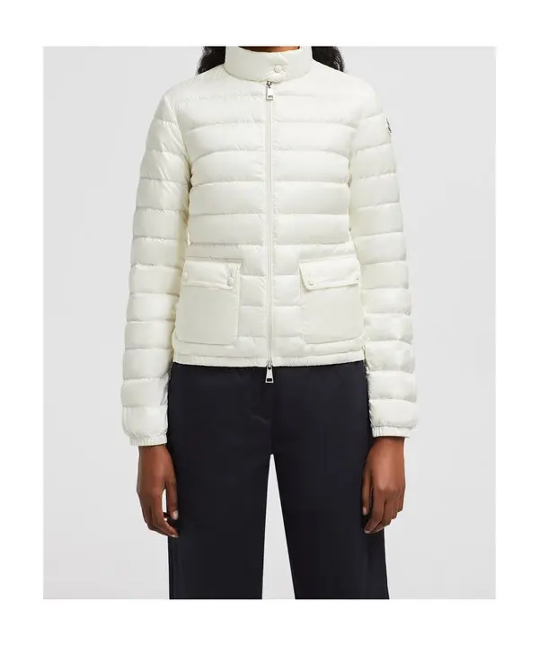 Moncler Zipped Puffer Jacket With Stand Collar And Pocket Detail