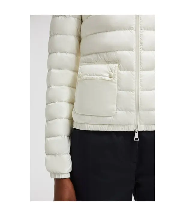 Moncler Zipped Puffer Jacket With Stand Collar And Pocket Detail