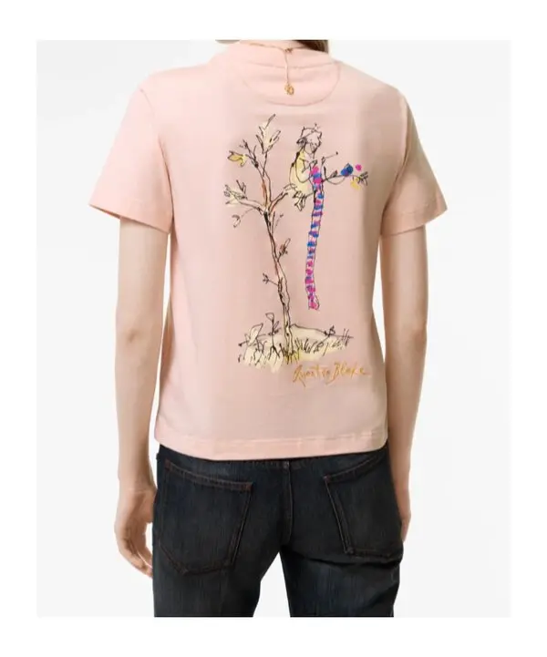 Burberry Brave Little Tree Cotton T-shirt