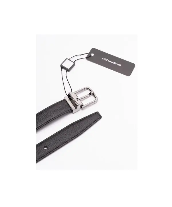 Dolce & Gabbana Logo Engraved Buckle Belt