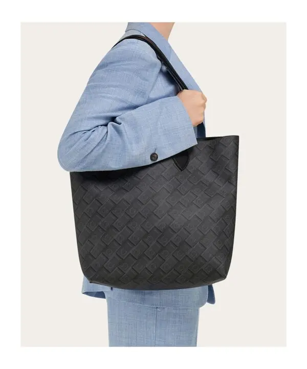 FERRAGAMO Double Handle Shoulder Bag