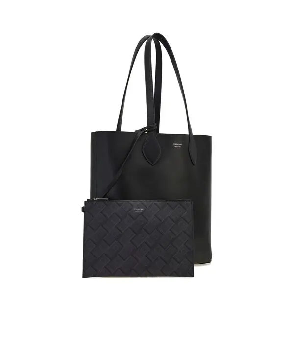 FERRAGAMO Double Handle Shoulder Bag