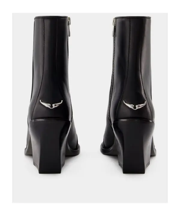 Zadig&Voltaire Pointed Short Boots With Side Zippers