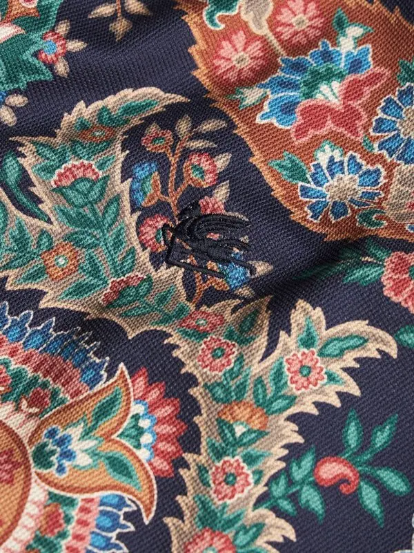 Etro Floral Paisley Polo Shirt