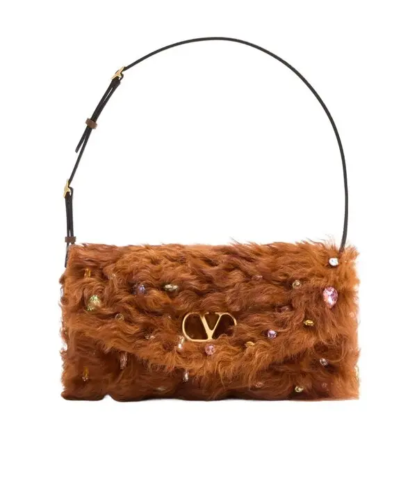Valentino Garavani Embellished Flap Shoulder Bag