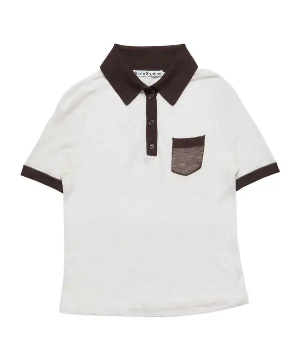 Acne Studios Collared Pocket Knitwear - White/brown