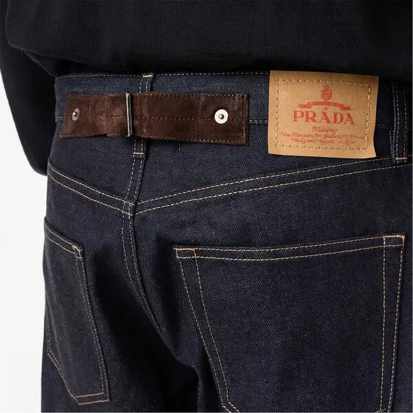 Prada Western Style Straight Leg Jeans