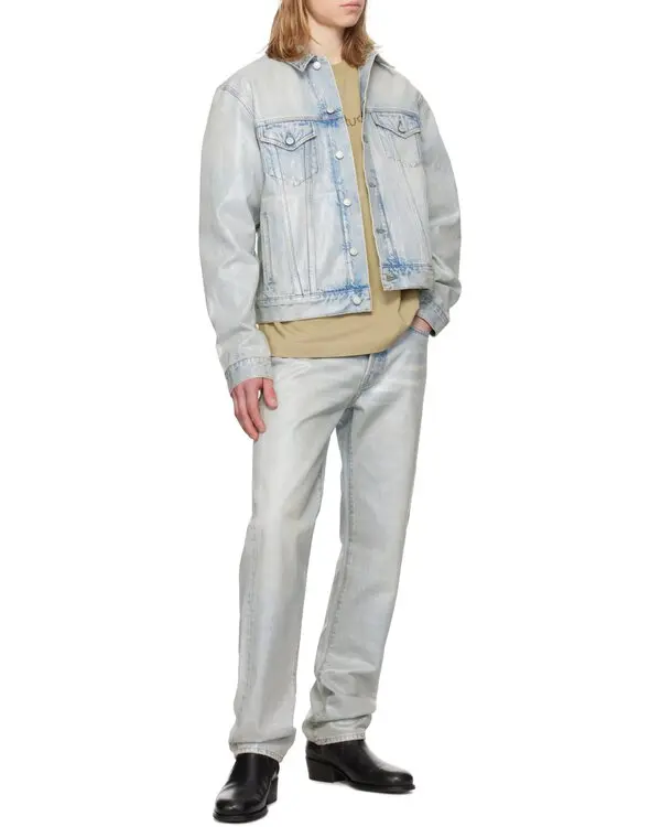 Acne Studios Collared Button-up Denim Jacket