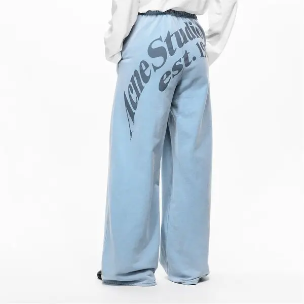 Acne Studios Wide Leg Track Pants With Elasticated Waistband