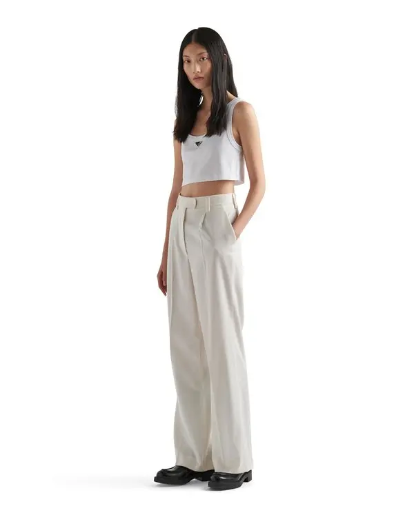 Prada Jersey Cropped Top
