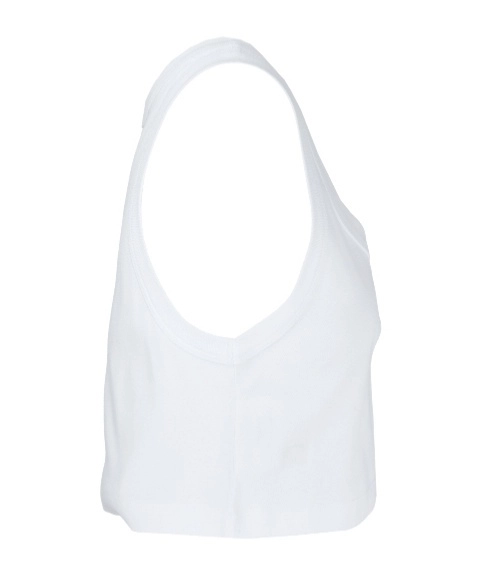 Prada Tailored Ribbed Knit Cropped Top