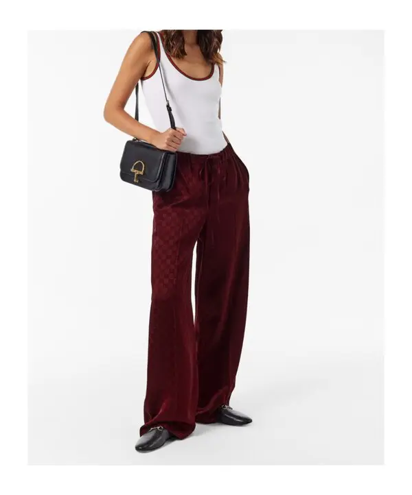 Gucci Logo Wide-leg Track Pants - Brown