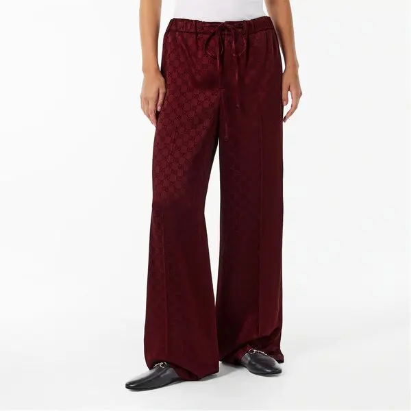Gucci Logo Wide-leg Track Pants - Brown