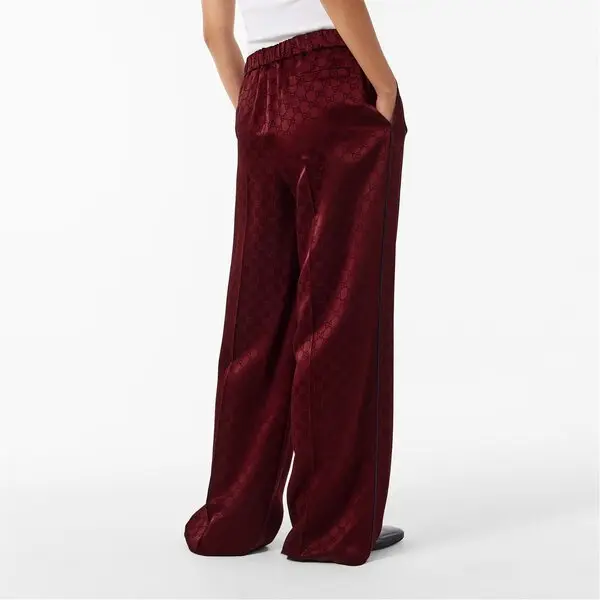 Gucci Logo Wide-leg Track Pants - Brown