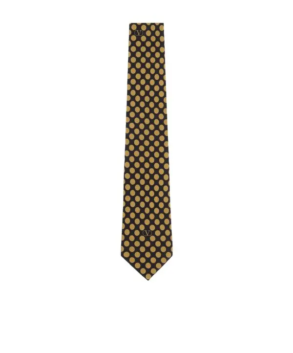 Valentino Garavani Silk Tie With Plusdepois Pattern