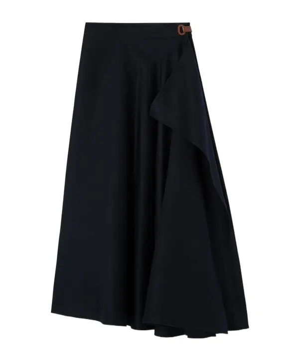 Loro Piana High-rise Flared Wrap Skirt