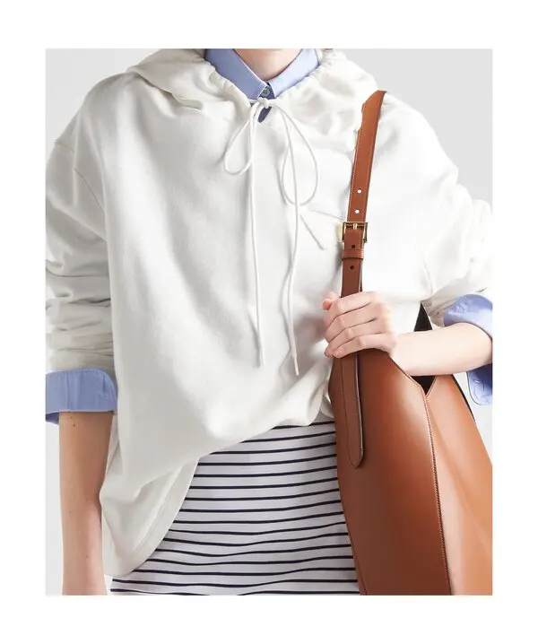 Prada Logo Drawstring Hoodie