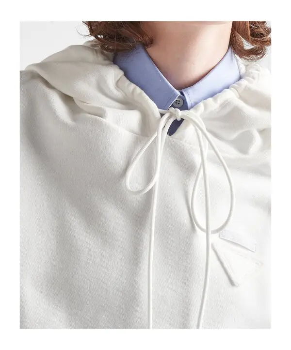 Prada Logo Drawstring Hoodie