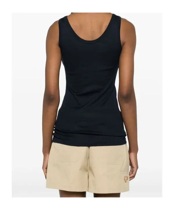 Prada Logo Plaque Sleeveless Tank Top