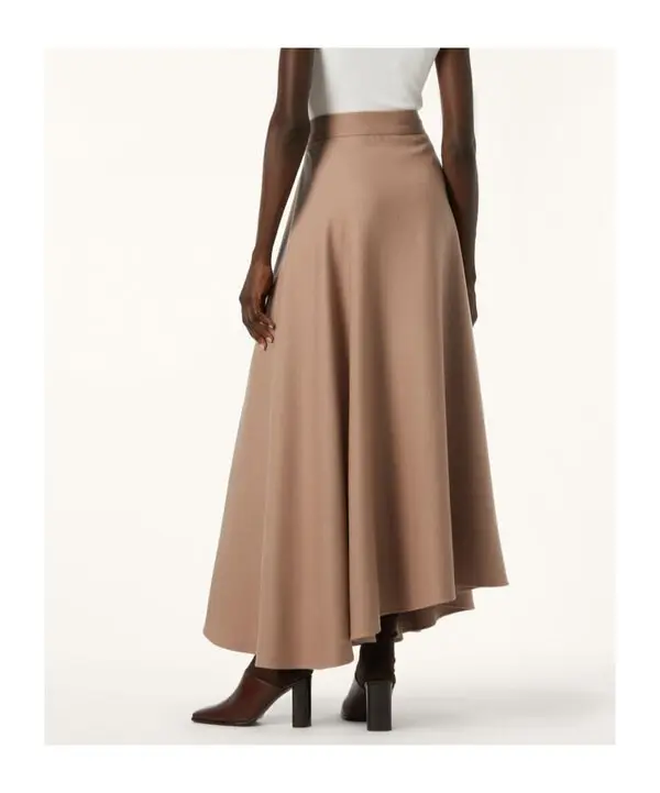 Loro Piana Draped Skirt With Horn Buckles