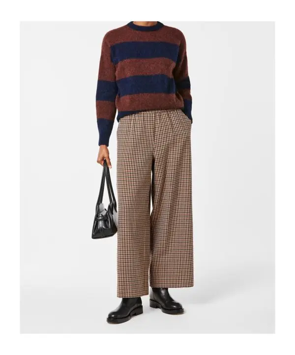 Max Mara Checked Straight-leg Casual Pants