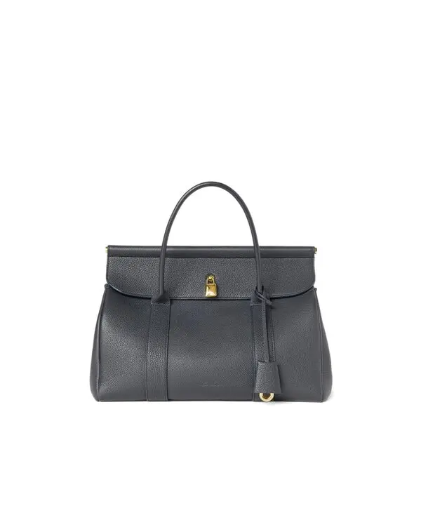 Loro Piana Carry A Handbag With Both Hands - Navy Blue