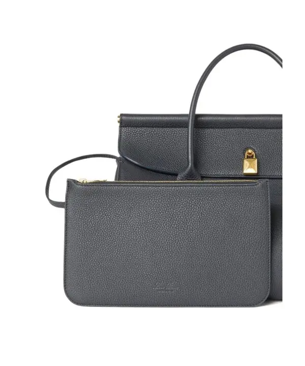 Loro Piana Carry A Handbag With Both Hands - Navy Blue