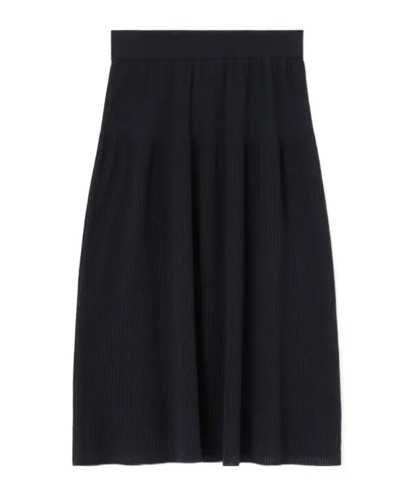 Loro Piana A-line Midi Skirt - Navy