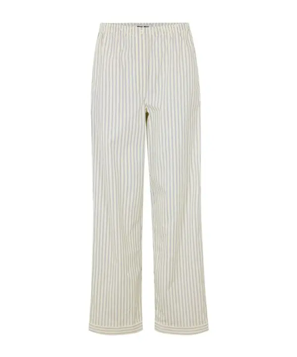 Miu Miu Striped Logo Track Pants