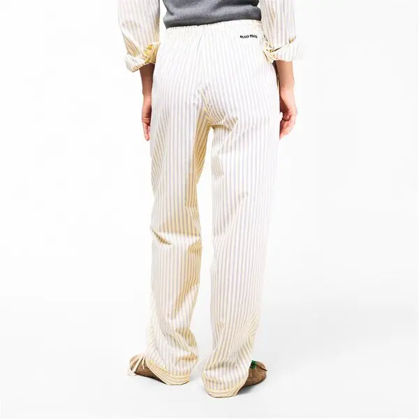Miu Miu Striped Logo Track Pants