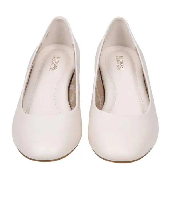 Michael Kors June Flex Pumps With Square Heel And Chain Detailing