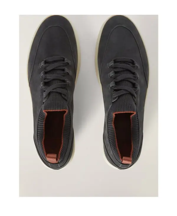 Loro Piana Low-top Casual Sneakers With Wish Wool Trim