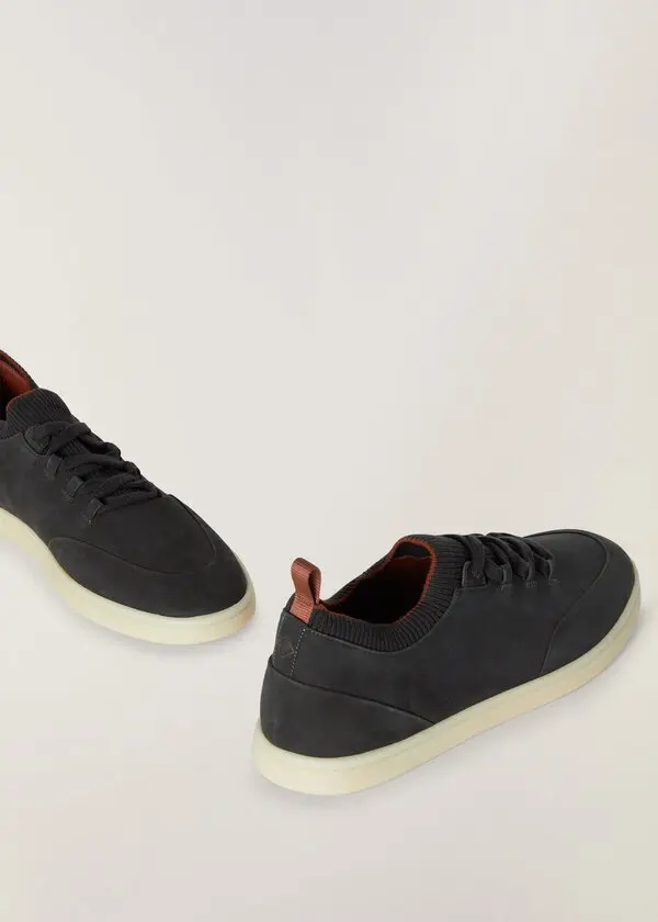 Loro Piana Low-top Casual Sneakers With Wish Wool Trim