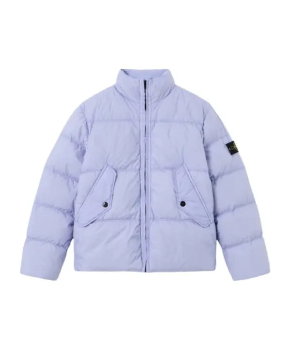 Stone Island Logo-patch Jacket - Lilac
