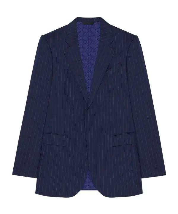 Givenchy Slim Fit Striped Wool Jacket