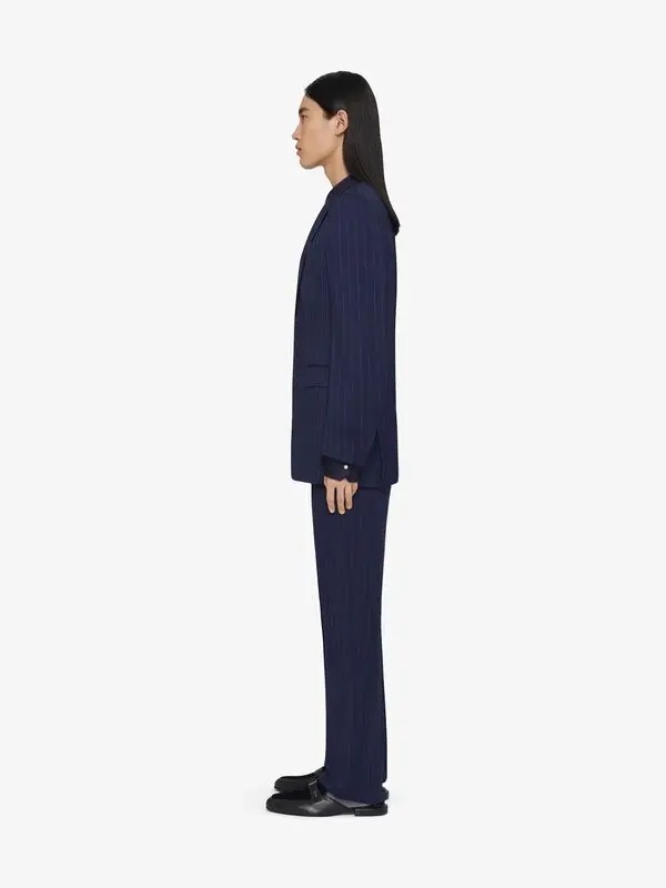 Givenchy Slim Fit Striped Wool Jacket