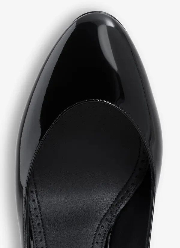 Alaïa Patent Leather Slingback Pumps With Crossed Ankle Straps