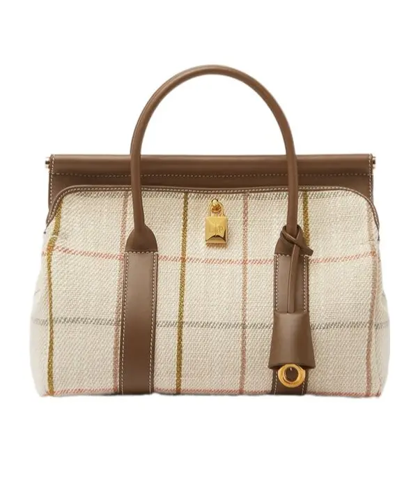 Loro Piana Checked Shoulder Bag