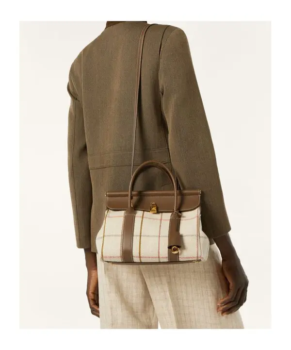 Loro Piana Checked Shoulder Bag