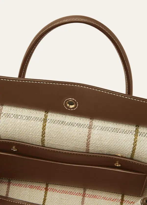 Loro Piana Checked Shoulder Bag