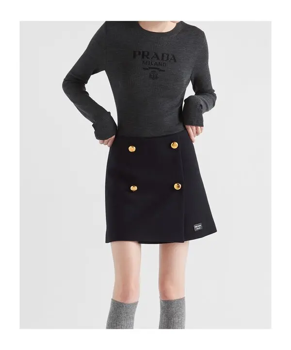 Prada Superfine Wool Crew-neck Sweater